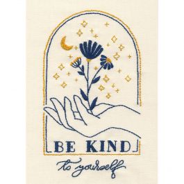 Kit au point de broderie - Soyez gentil avec vous-même - Dimensions