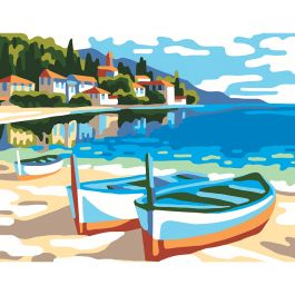 Canevas Pénélope - Accoster sur la plage - Collection d'Art