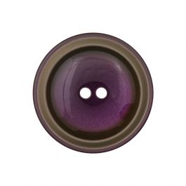 Boutons 2 trous - Lot de 3 boutons polyester - 18 mm violet - Union Knopf by Prym